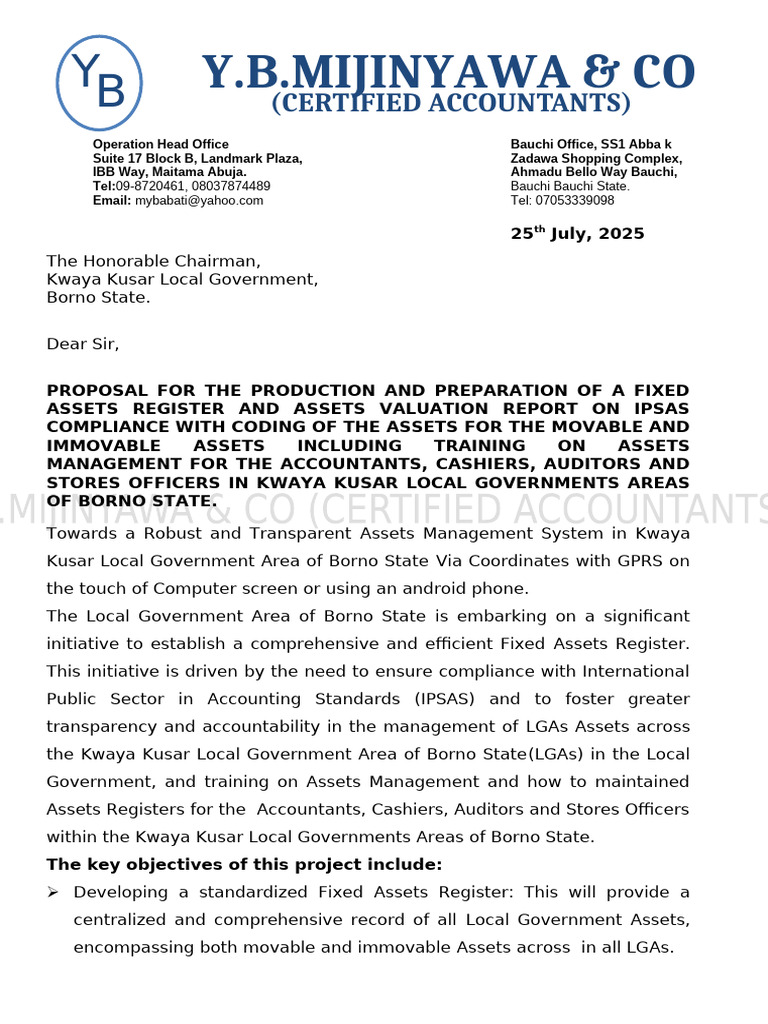 Proposal Letter of Kwaya Kusar | PDF | Geographic Information System ...