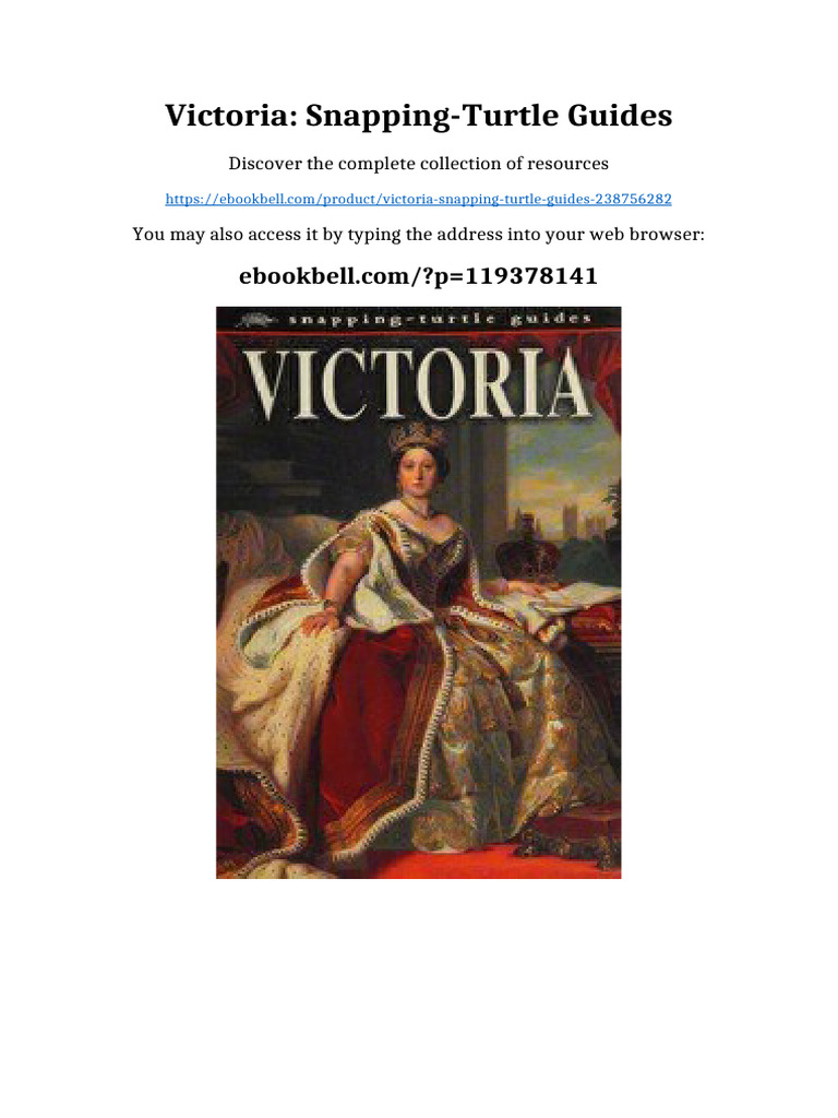 Victoria: Snapping-Turtle Guides latest pdf 2025 | PDF | Blood Vessel ...
