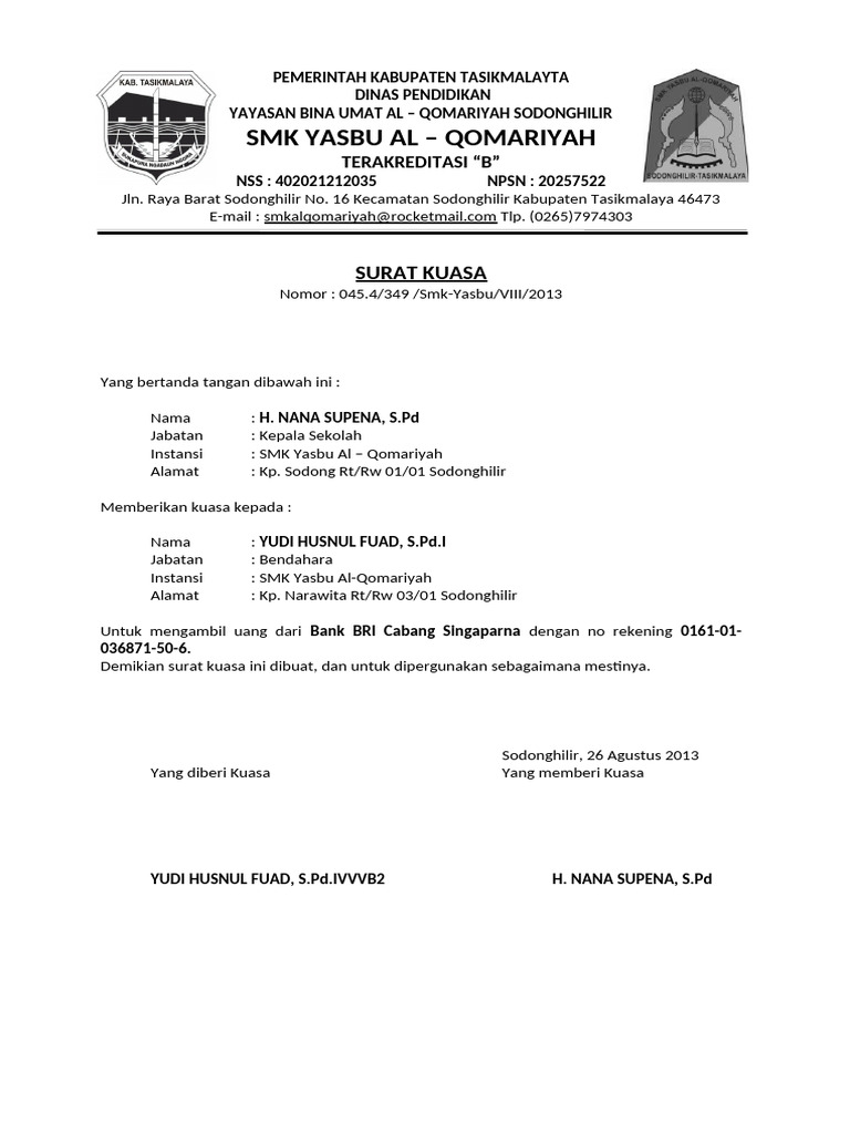 Surat Kuasa | PDF