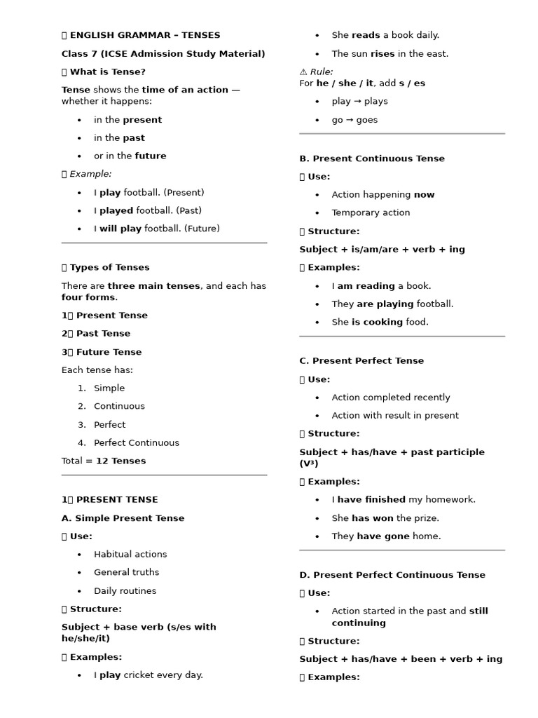 English Grammar - Set 1 | PDF | Adverb | Subject (Grammar)