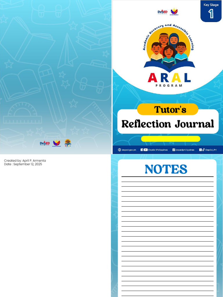Tutors Reflection Journal Ks1 Label | PDF