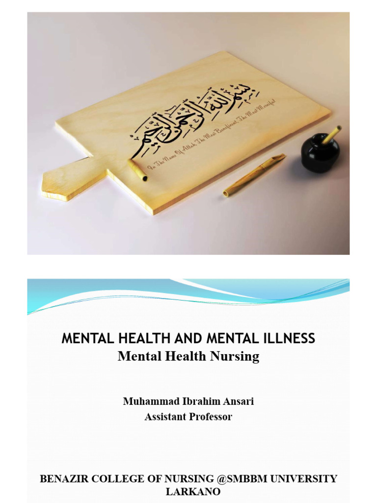 Unit-1 Mental Health and Mental Illness Part 1 | PDF | Mental Health ...