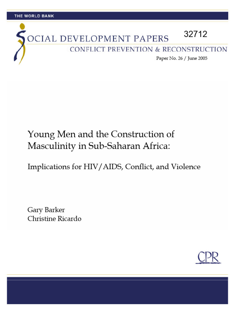 Young 0 Men 0 WP26 | PDF | Masculinity | Gender