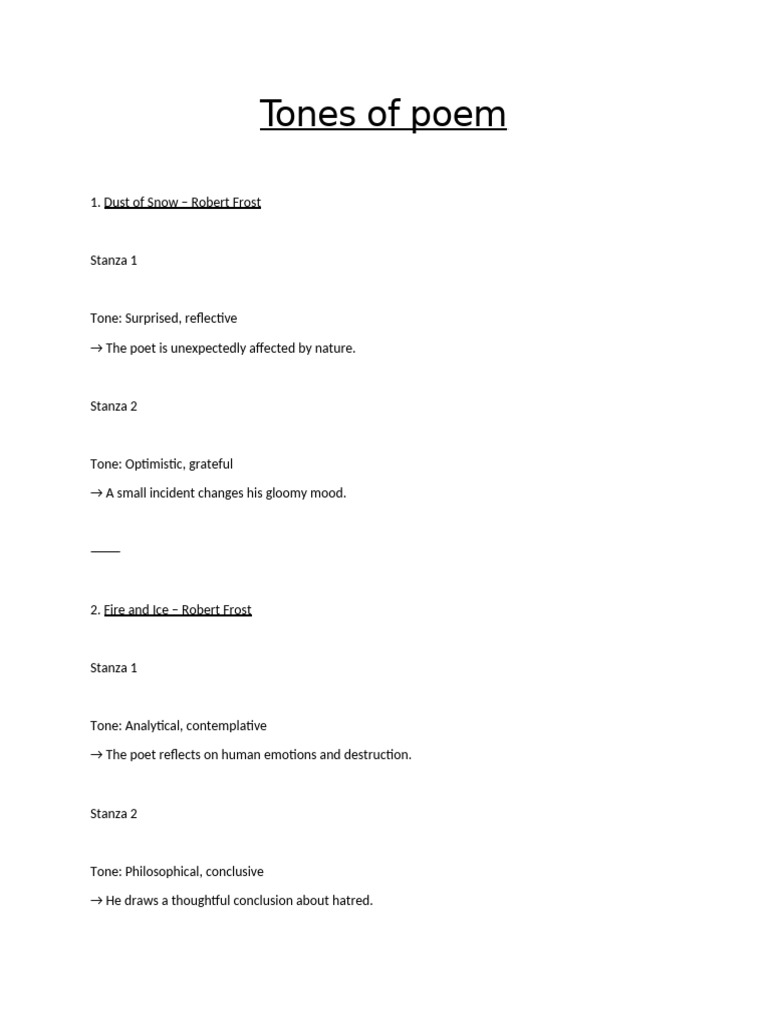 Tone of Poem Paragrapf Wise. | PDF | Anger | Satire