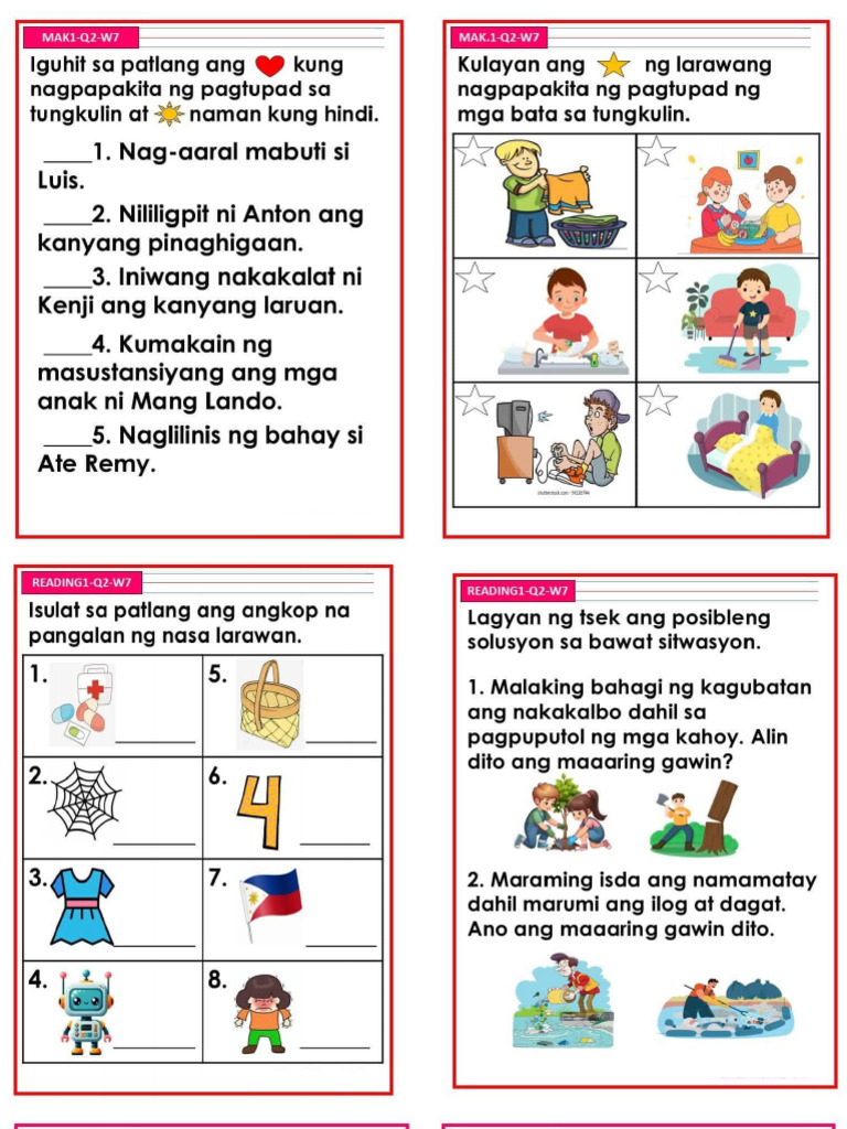 Grade 1 Quarter 2 Week 7 ST | PDF