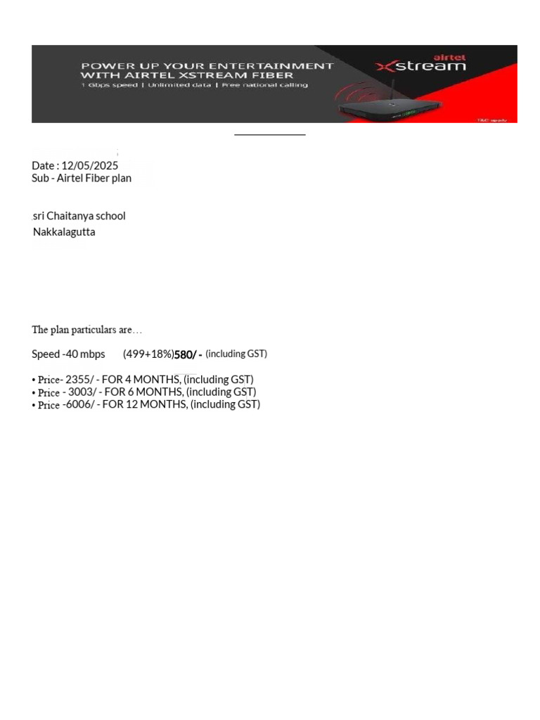 Wifi Bill | PDF