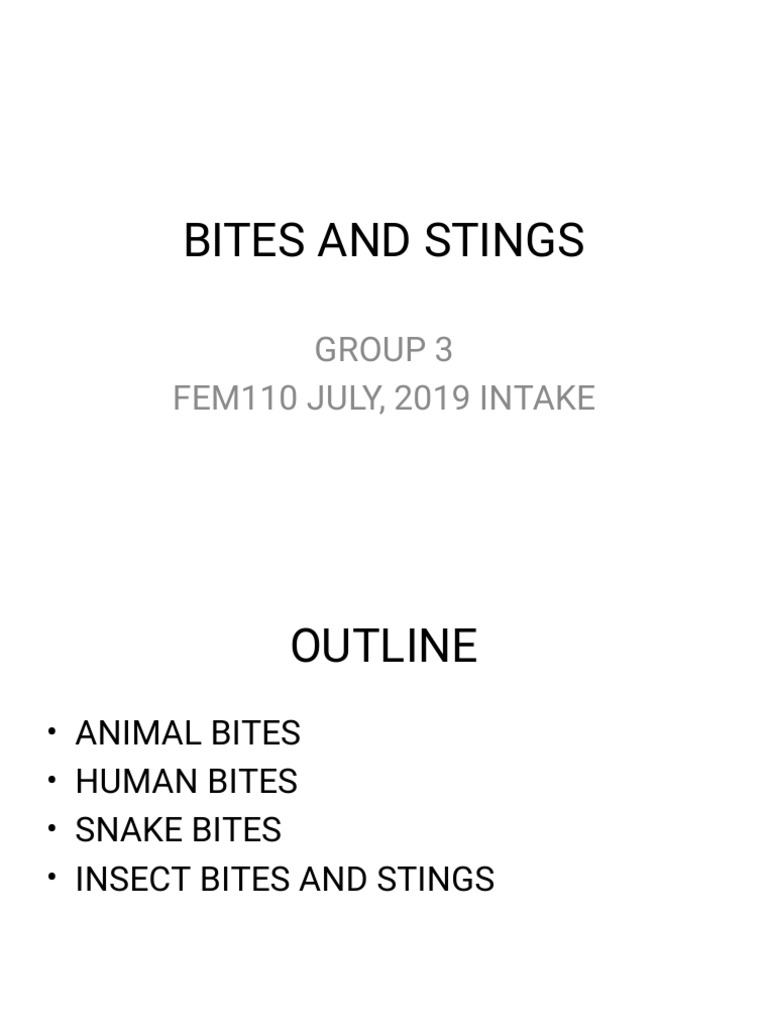 BITES AND STINGS - Copying The Year Ends Up Being A | PDF | Snake ...