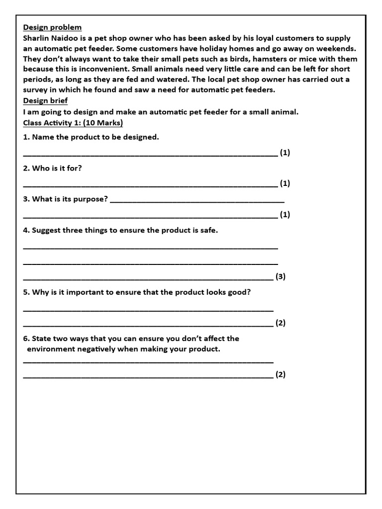 Design Problem | PDF