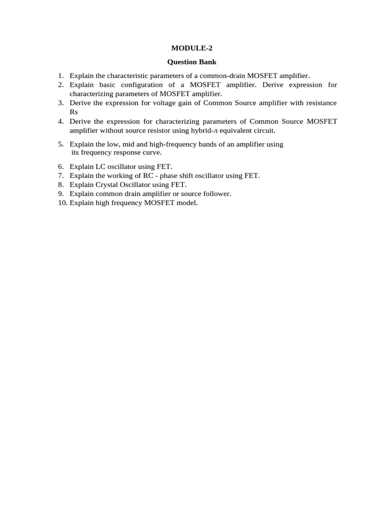 AEC-question Bank Module2 | PDF