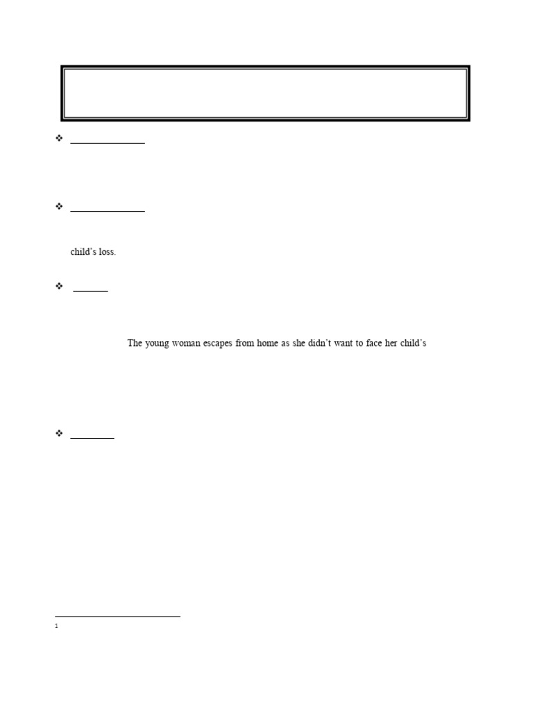 Lecture # 1 Stories of Ourselves - The Hollow of The Three Hills | PDF ...