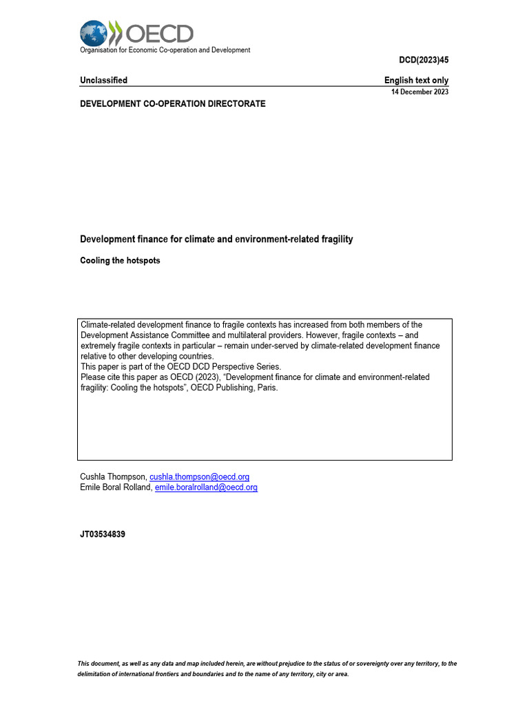 DCD(2023)45.en | PDF | Official Development Assistance | Development ...