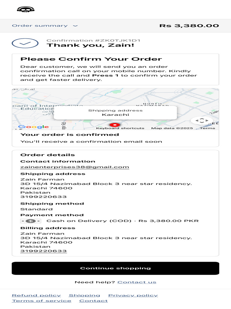 Thank You For Your Purchase! - FEAR - Checkout | PDF
