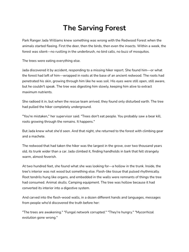 The Starving Forest | PDF | Trees | Fungus