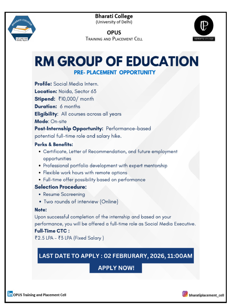 RM Group of Education 2026 | PDF