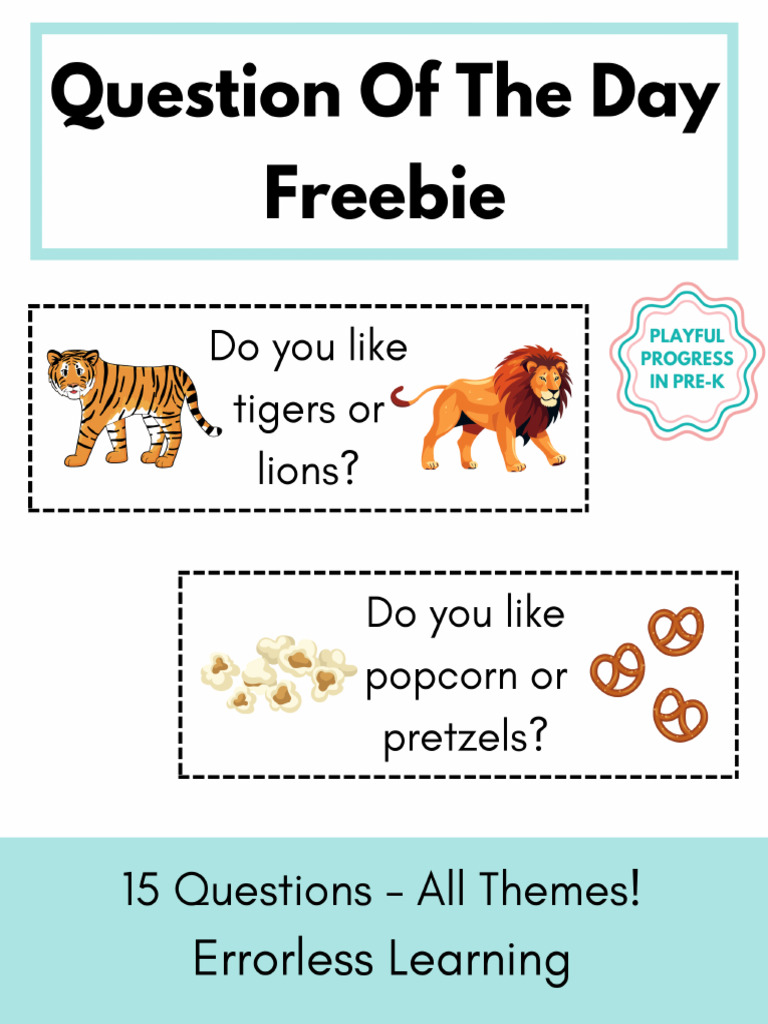 QuestionoftheDayFREEBIE15ThisorThatQuestions 1 | PDF