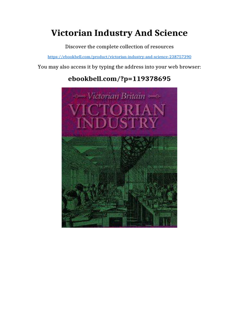 Victorian Industry and Science Updated 2025 | PDF