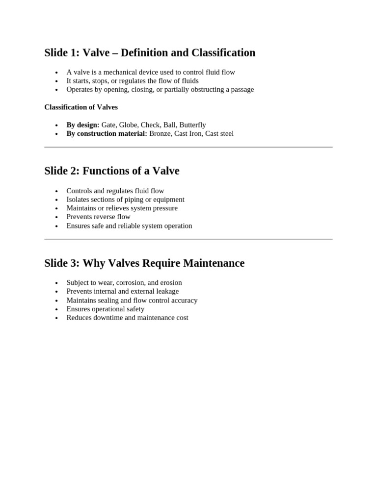 Valve Introduction | PDF