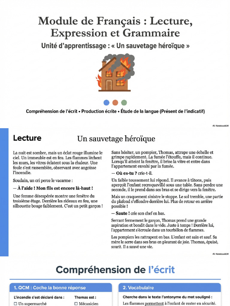 French Language Module Reading Writing Grammar (1) | PDF