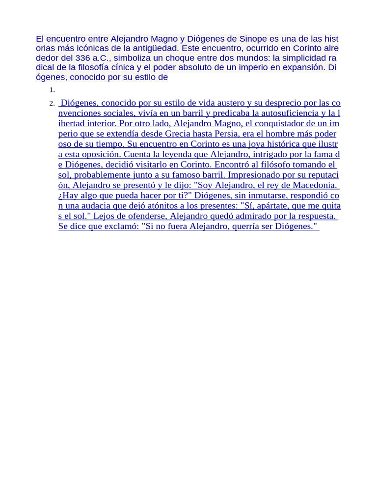 Diogenes en Español | PDF