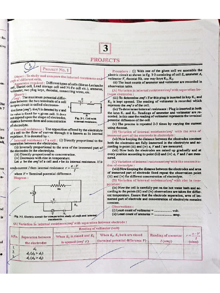 Physics Project File 12th 2025 | PDF | Voltage | Electric Current