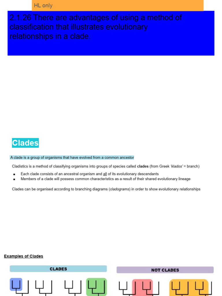 Classification, Determing Population | PDF | Clade | Ecological Niche