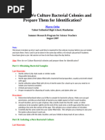 Making Seeded Pour and Lawn Plates | PDF | Agar | Biology
