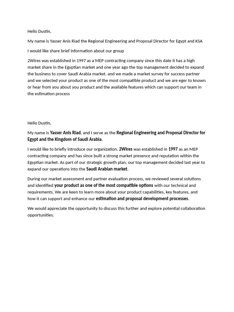Hello Dustin | PDF | Business