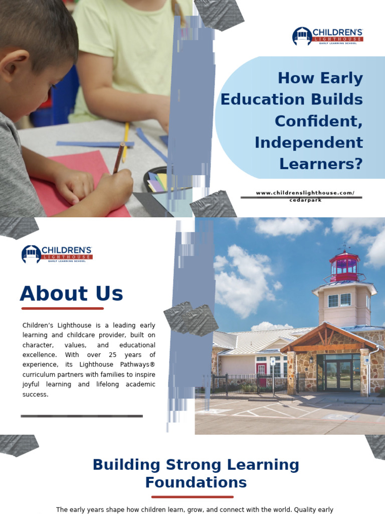How Early Education Builds Confident, Independent Learners? | PDF ...