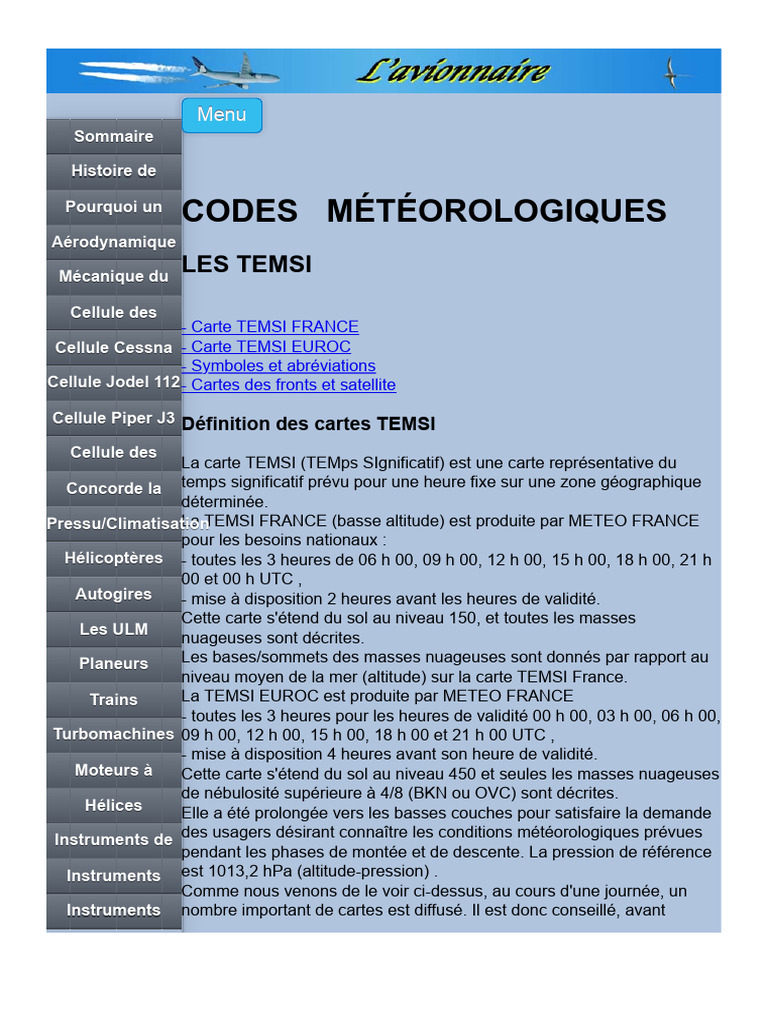 La Carte TEMSI | PDF | Jet-stream | Météorologie