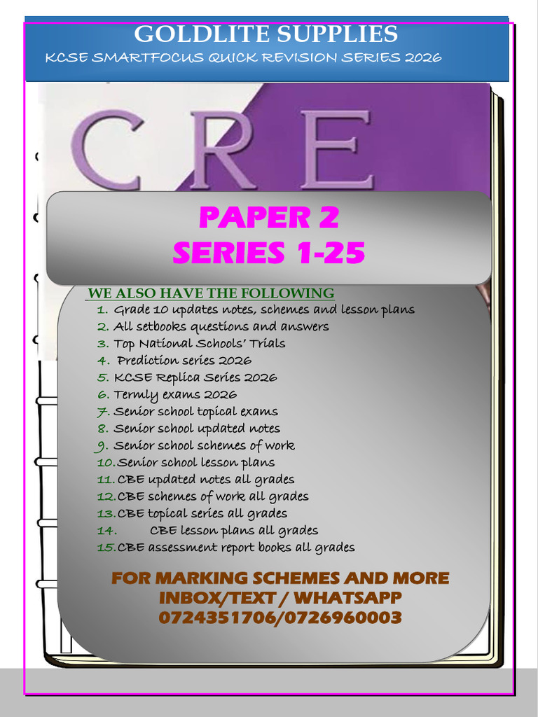 Cre Pp2 Smartfocus Series 2026 | PDF | Jesus | Baptism