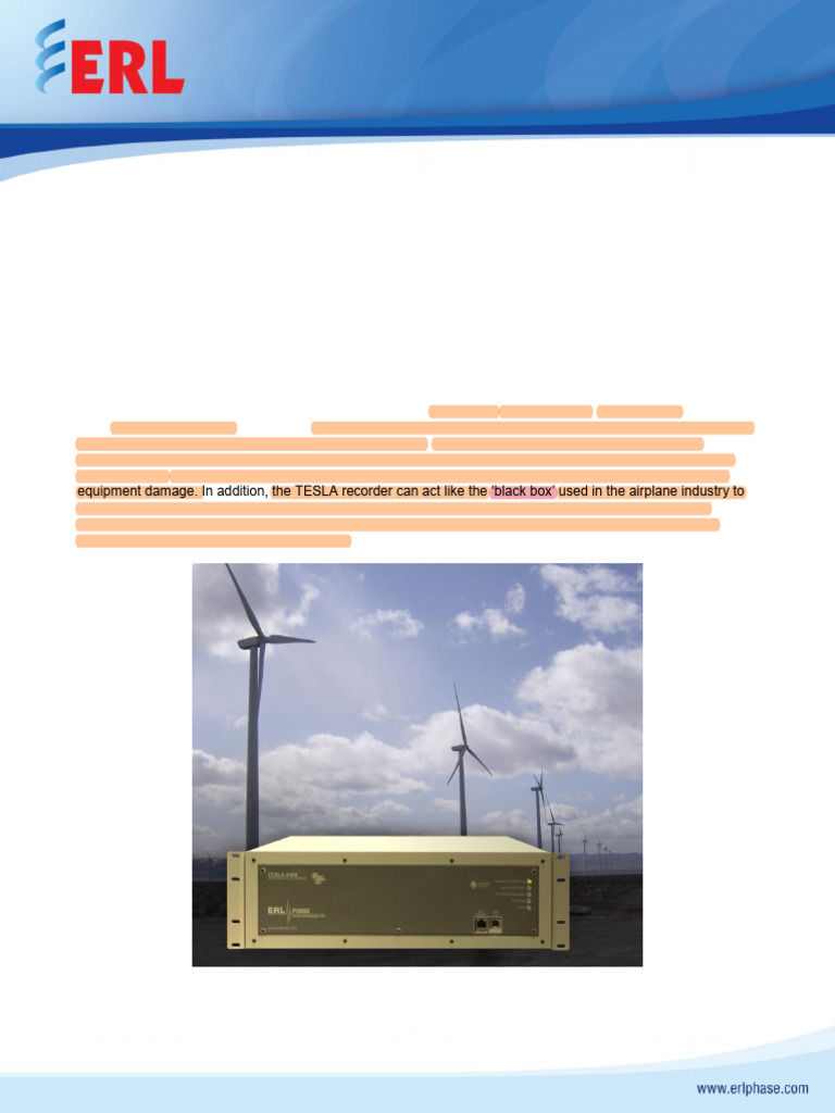 TESLA Using TESLA at Wind Farm Locations | PDF | Electric Power ...