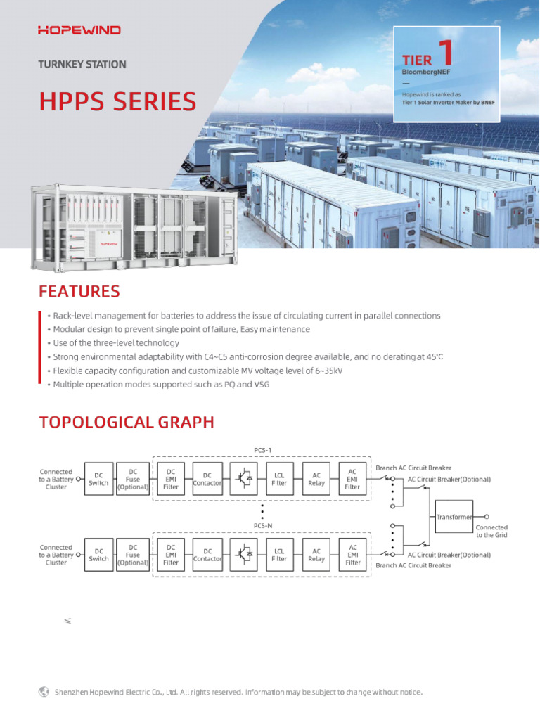 5MW String PCS Turnkey Station Datasheet V1.4 | PDF