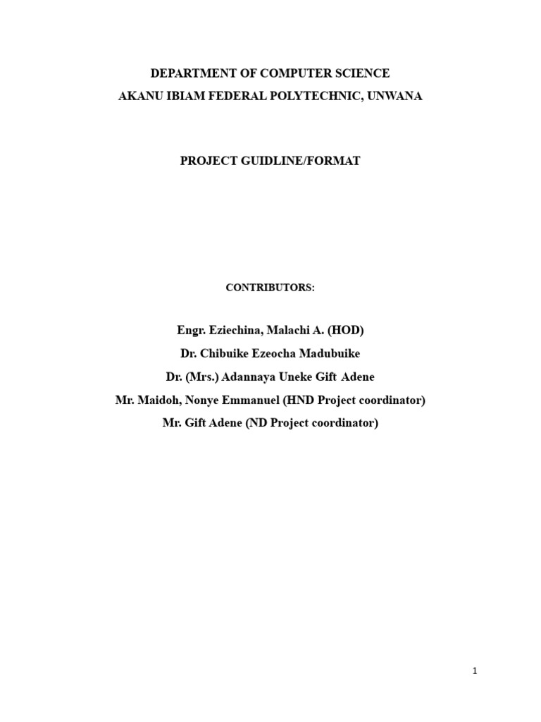 CS Department Project Guideline - NEW | PDF | Databases | Computer Program