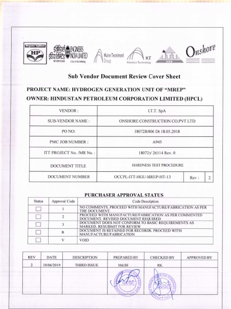 Hardness Test Procedure Rev 2 | PDF | Welding | Construction