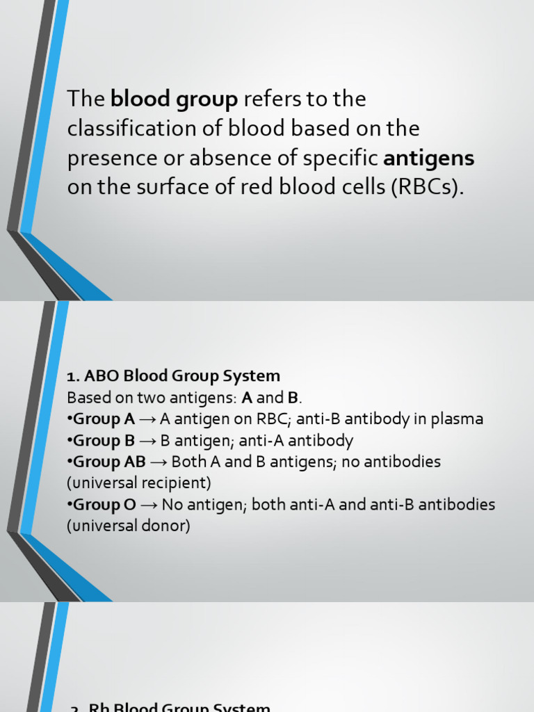 Blood Group | PDF