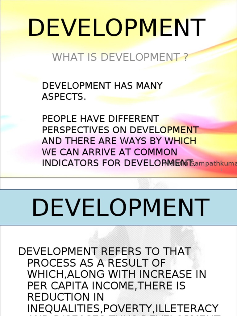 What Is Development ? | PDF | Family Planning | Birth Rate