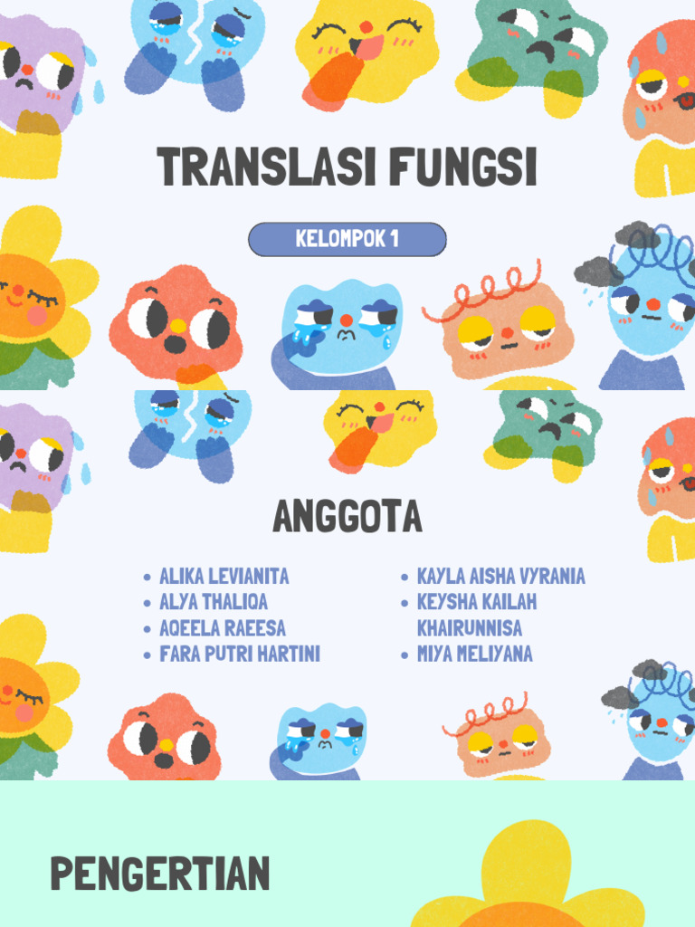 KELOMPOK 1 Translasi Transformasi Geomteri Matematika | PDF