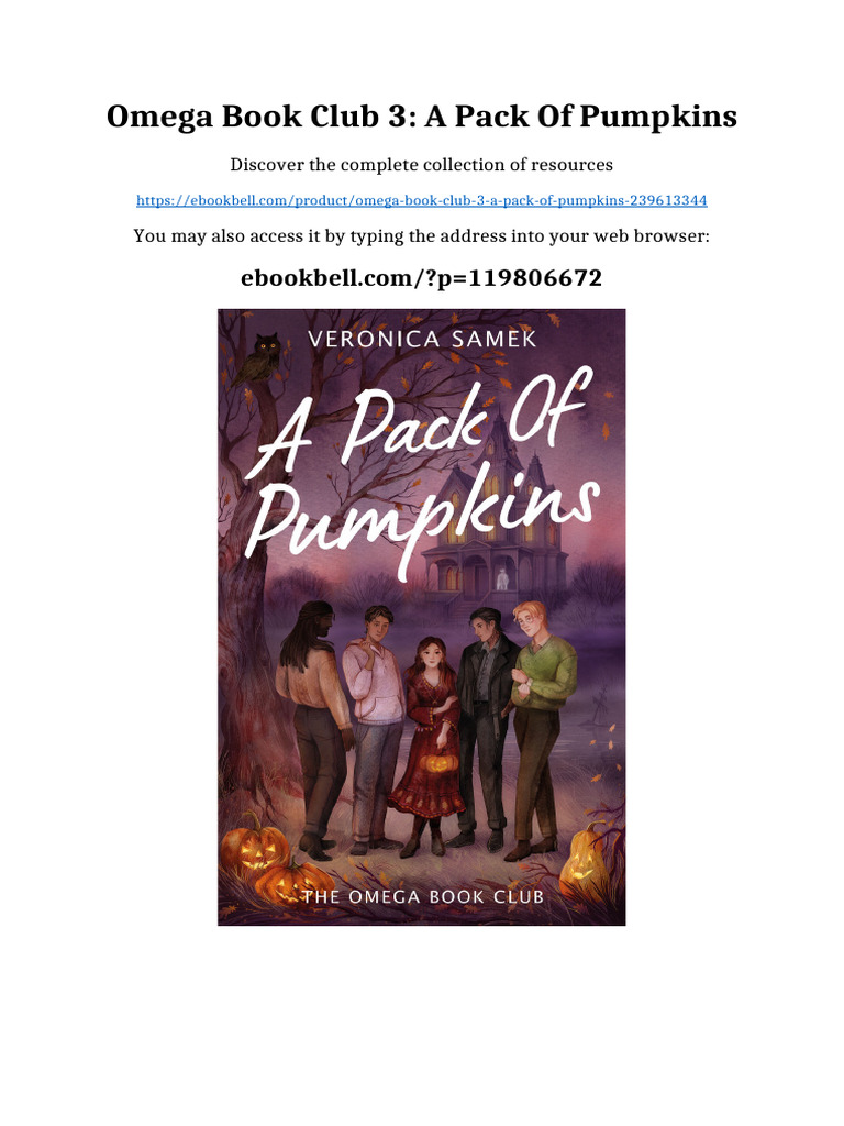 Omega Book Club 3: A Pack of Pumpkins all chapters available | PDF ...
