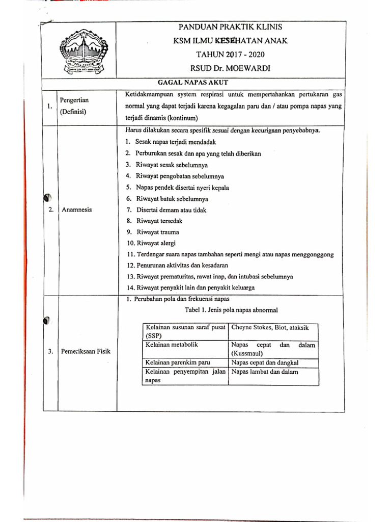 Gagal Nafas Akut | PDF