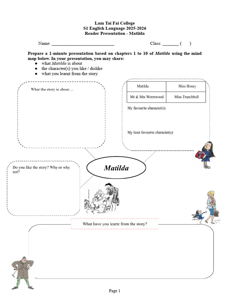 Reader Presentation 1_Matilda | PDF