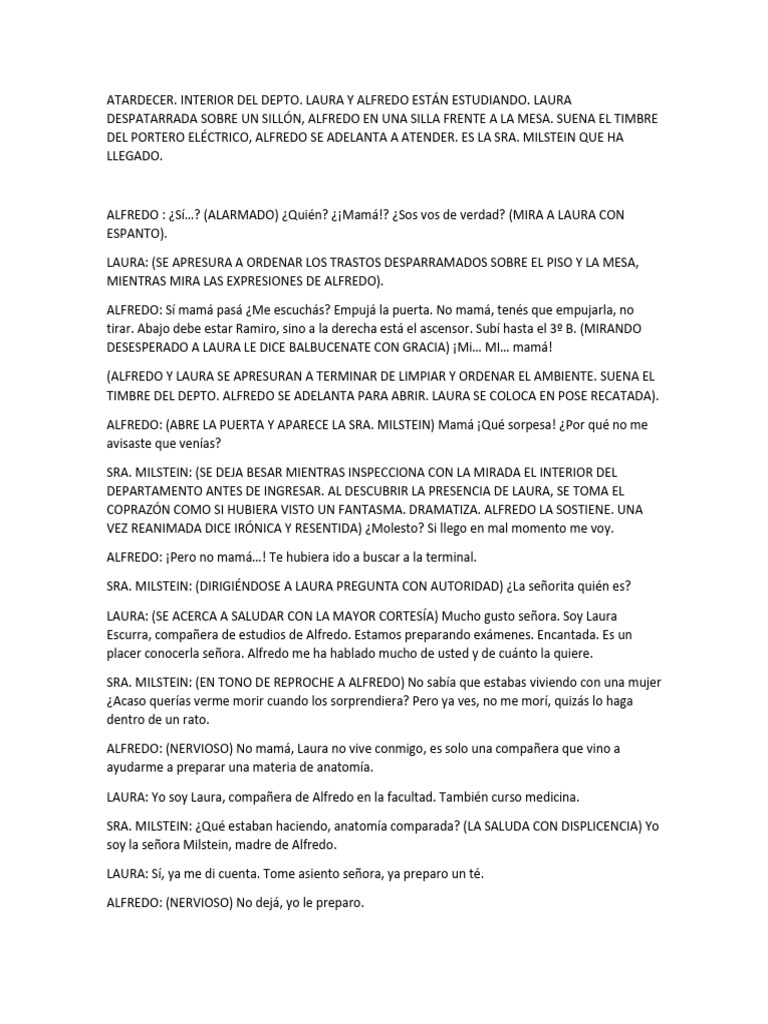 Alfredo, Laura y Sra. Milstein | PDF