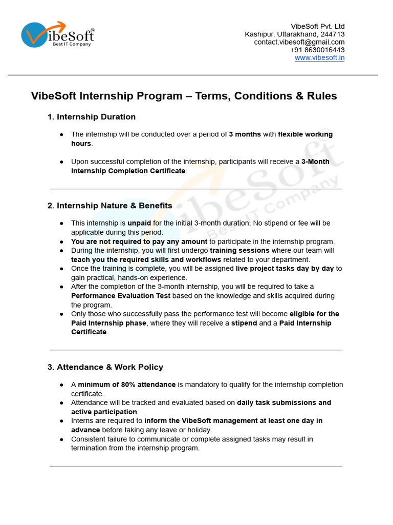 Internship Rules & Regulations | PDF | Internship | Job Hunting