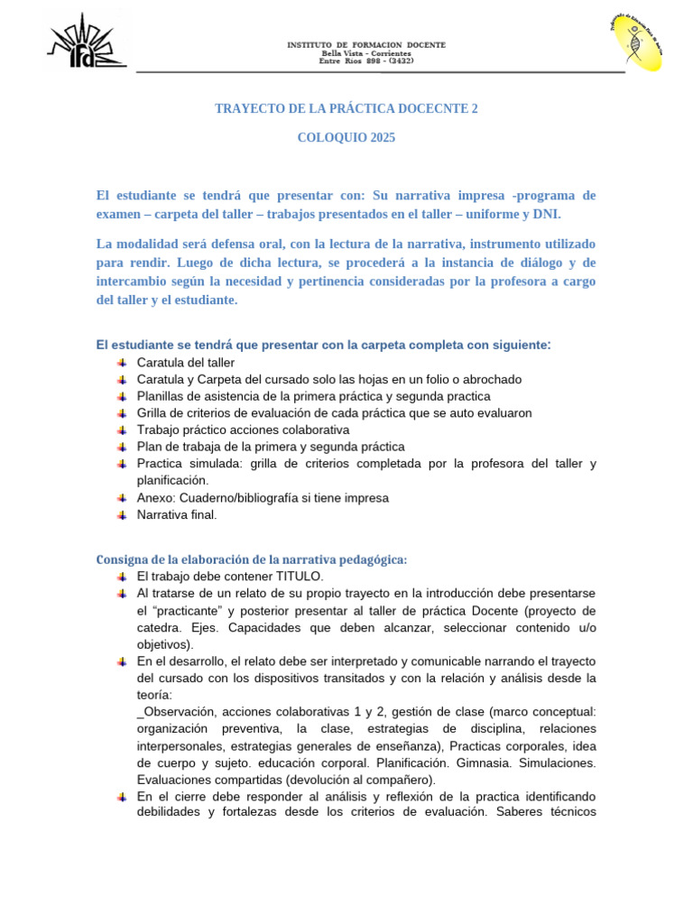 Protocolo Acá Está Todo COLOQUIO 2025 2DO | PDF | Pedagogía | Cognición