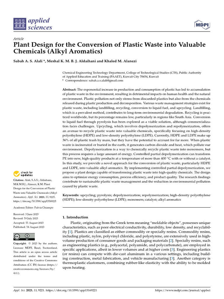 Plant_Design_for_the_Conversion_of_Plastic_Waste_i | PDF | Plastic ...