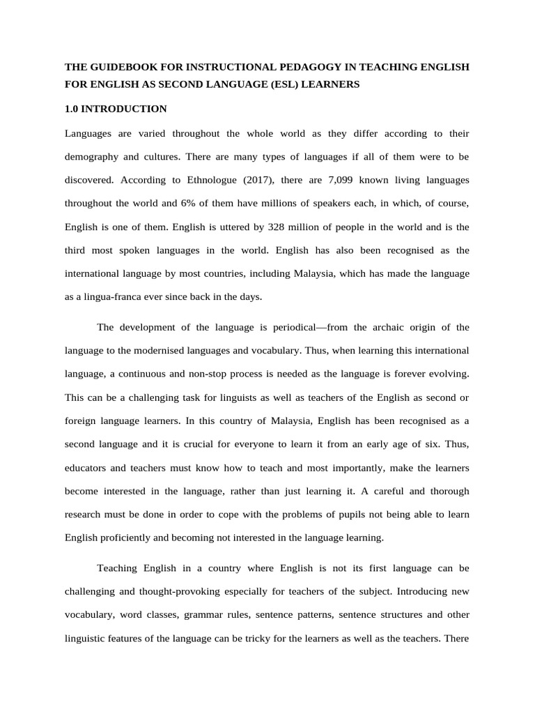 Guidebook - Instructional Methods | PDF | English As A Second Or ...