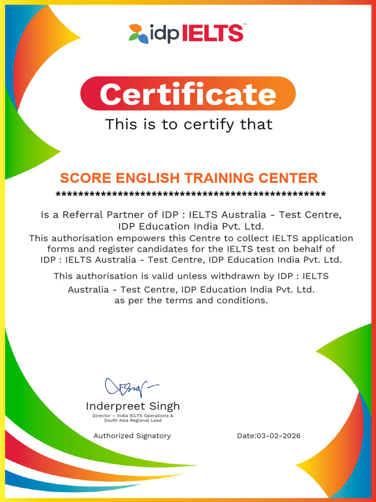 Score English Training Center | PDF