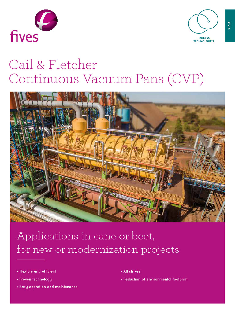 FIVES SUGAR Cail and Fletcher Continuous Vacuum Pans | PDF | Energy ...