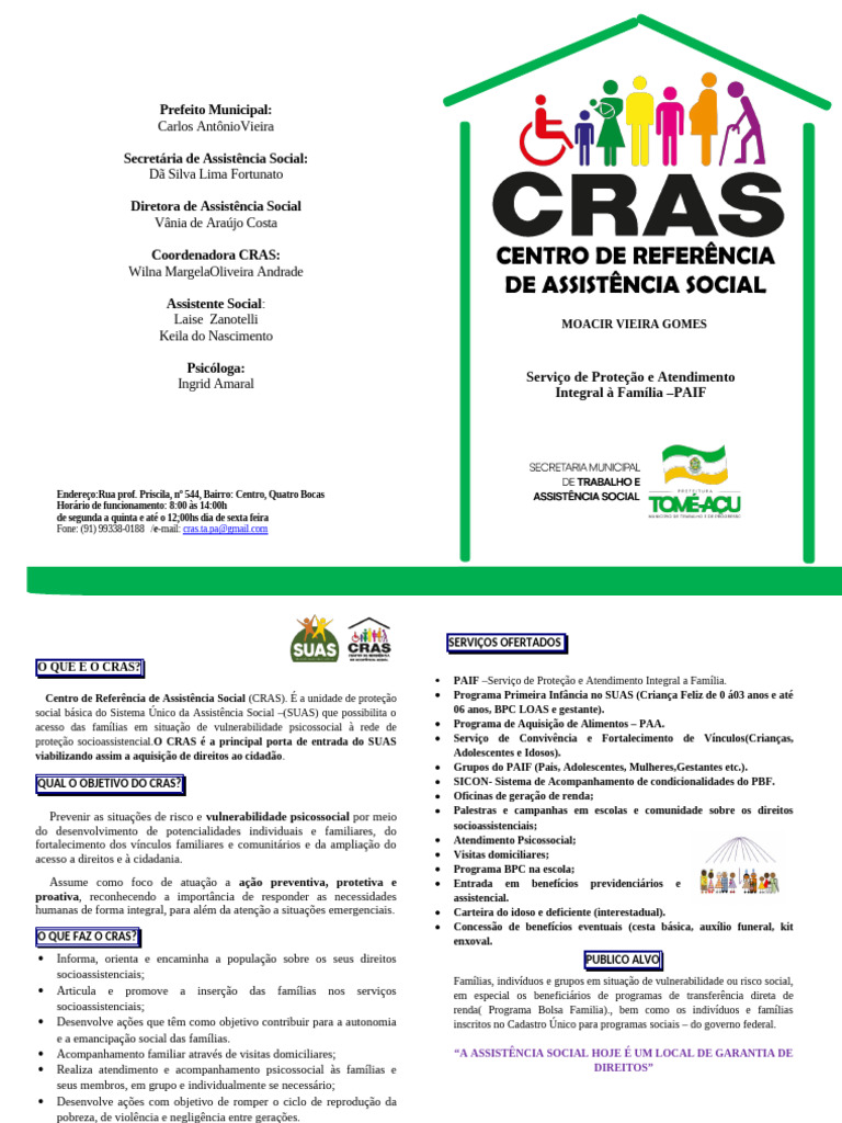 folder_CRAS) (1) atual 2025 | PDF | Família