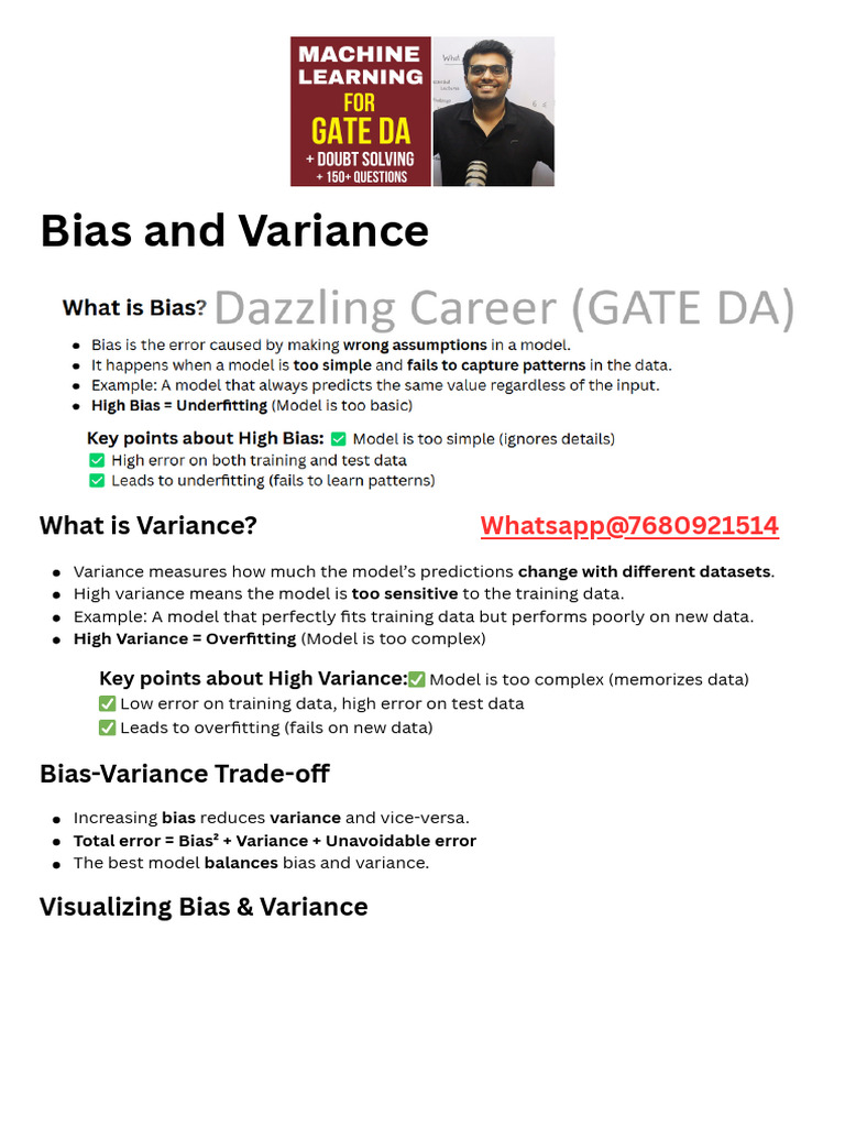 932888259 GATE DA ML Cheat Sheet Dazzling Career | PDF | Support Vector ...