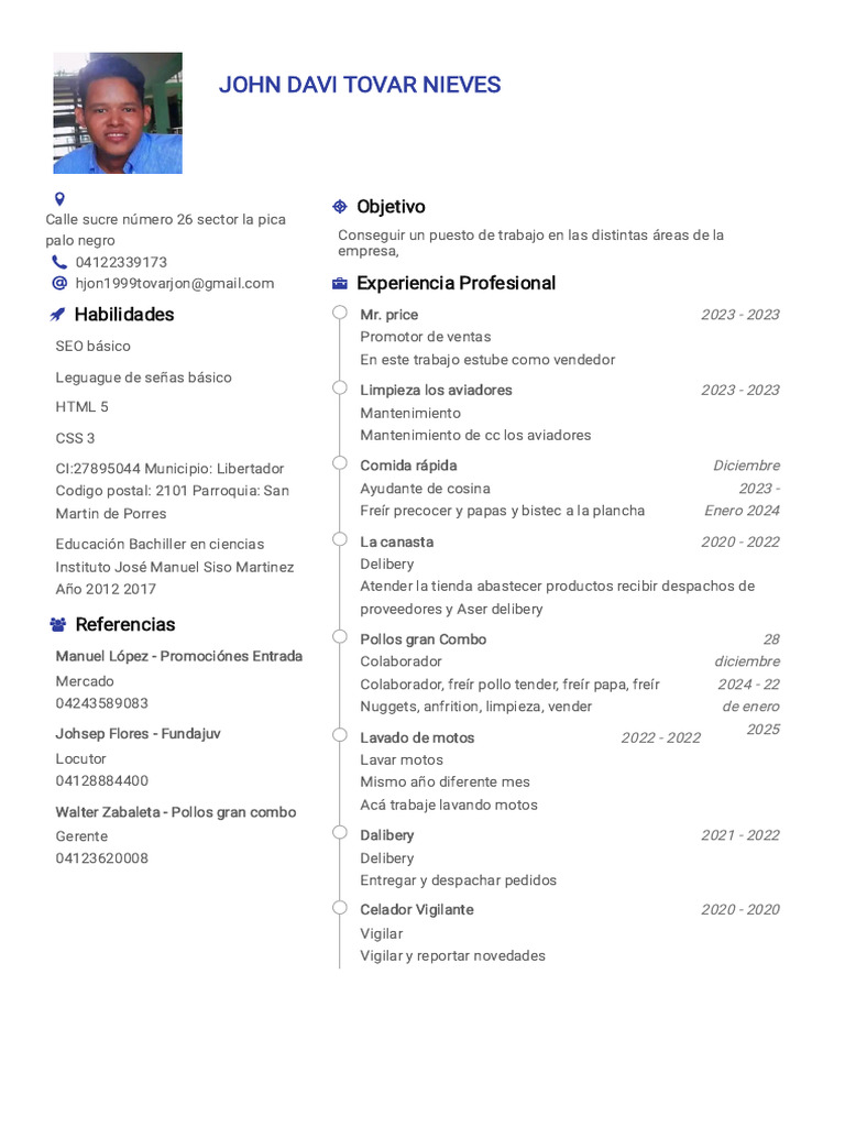 CV John 1 | PDF